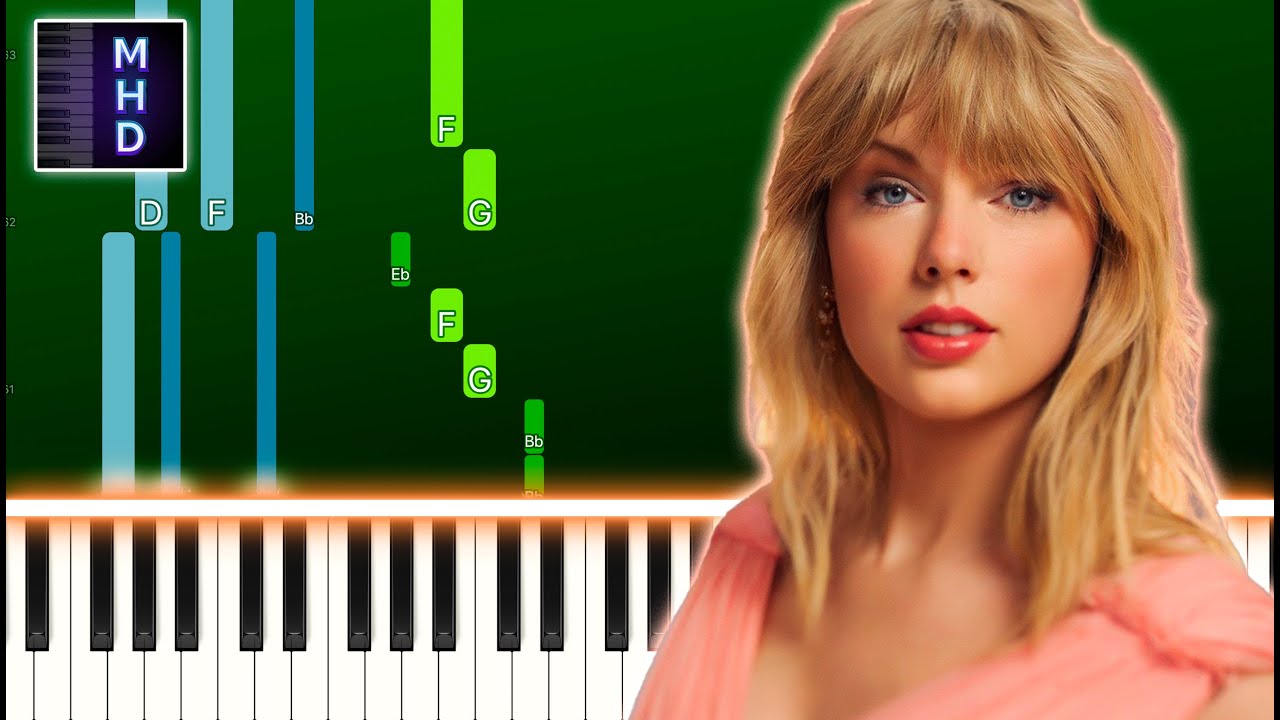 Taylor Swift - cardigan (Piano Tutorial Easy) @pianobymhd ...