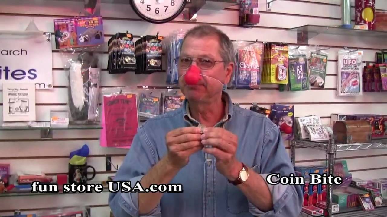 Coin Bite Magic Trick - YouTube
