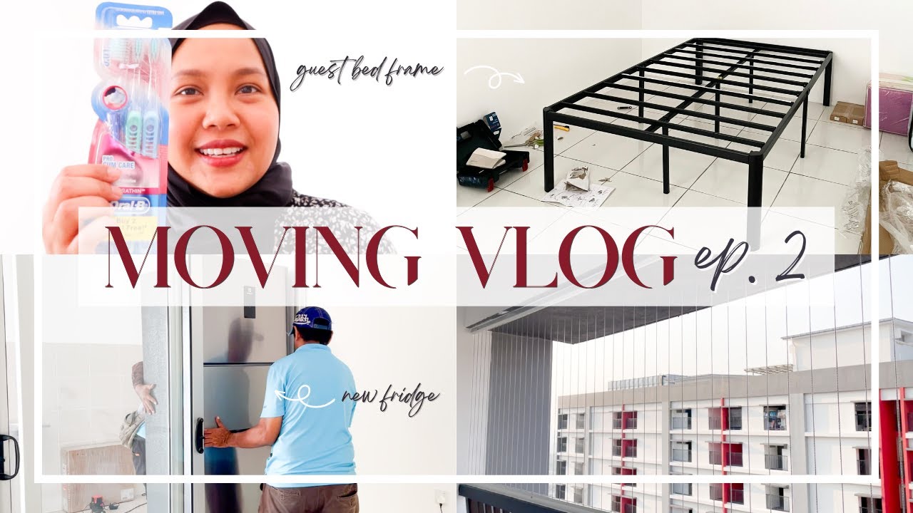 MOVING VLOG ep.2 ♥ Invisible Grille, New Fridge, Home Haul, Guest Bed ...