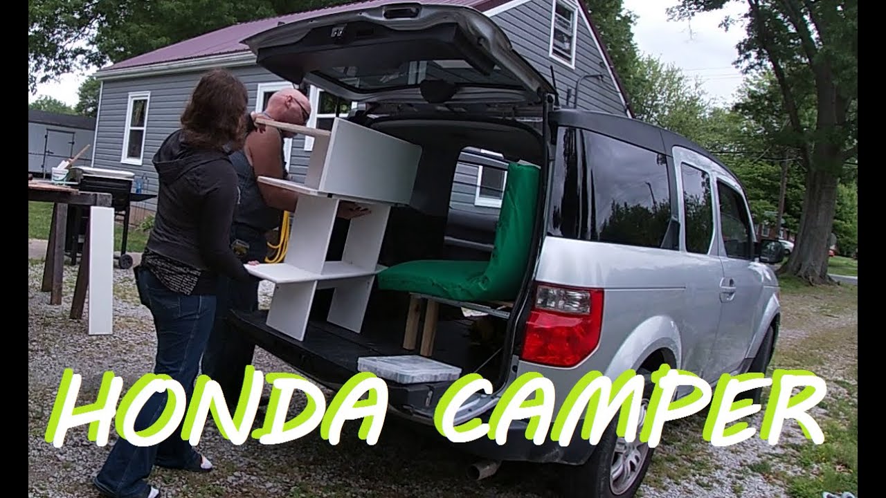 Building a Camper in a Honda Element for less than $3500 - YouTube