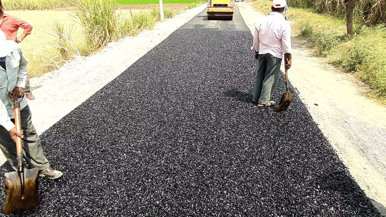 O.G.P.C (CARPET) 20 mm thick on prepared surface - YouTube