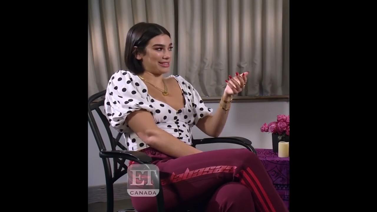 Dua Lipa Sexy Crossed Legs In Red Sweatpants Youtube