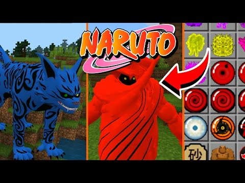 NOVO! ADDON/MOD DE NARUTO BEDROCK PARA O MINECRAFT PE MCPE! - YouTube
