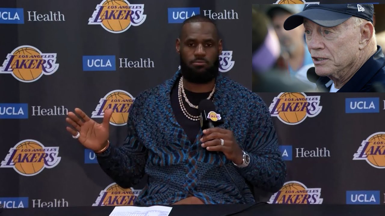 LEBRON JAMES CALL OUT MEDIA FOR NOT QUESTIONING JERRY JONES PHOTO - YouTube