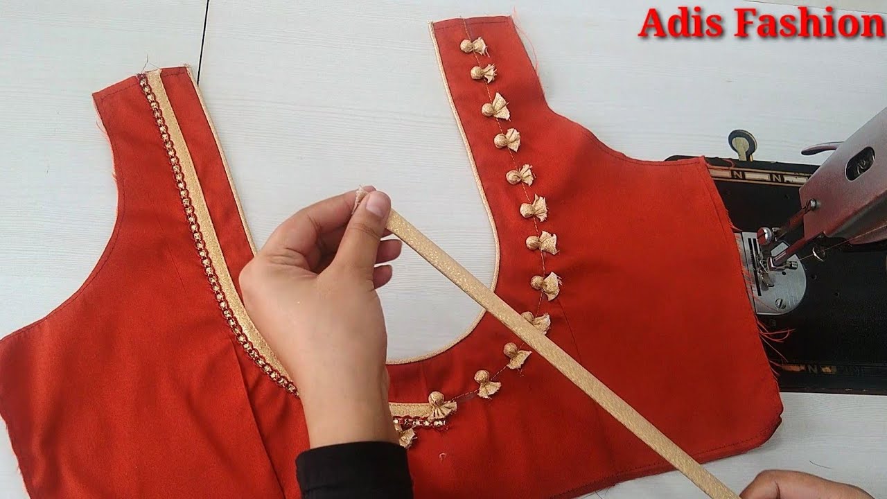 Beautiful model blouse back neck design | Cutting and stitching back ...