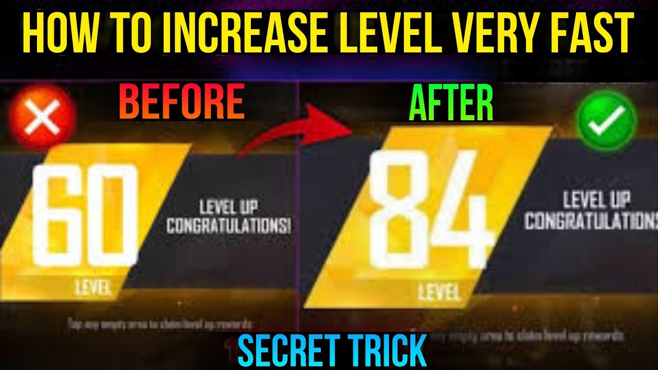How To Increase Level Very Fast 🔥Free Fire Fast Level Up Trick 🤯 Garena ...