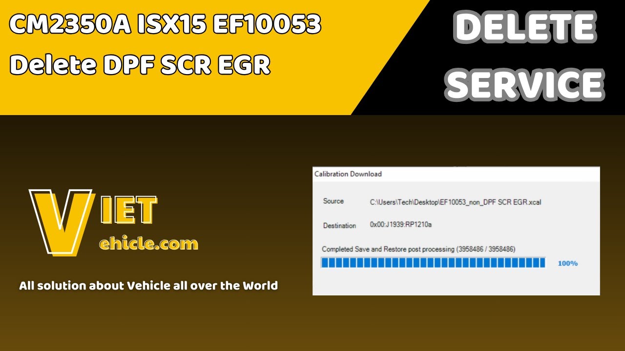 Delete DPF SCR EGR ISX 15 CM2350 EF10053 - YouTube