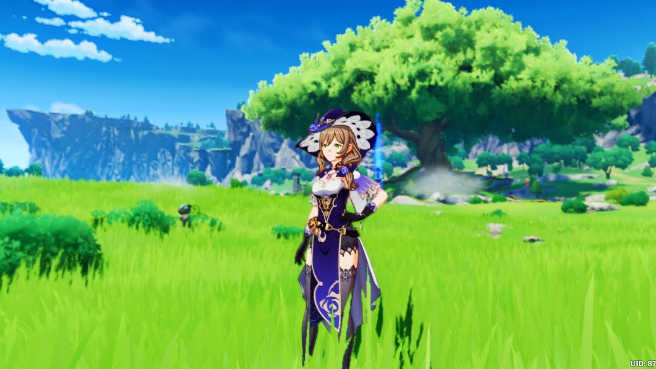 Heavy rain and thunder _ Lisa walk Genshin Impact Game Clips - YouTube