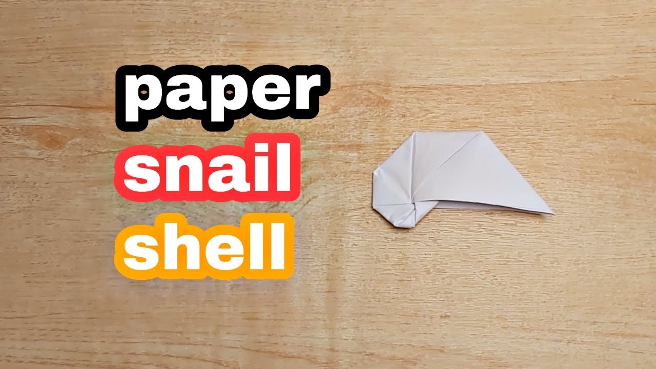 origami snail shell madali lang gawin || paper snail shell for kids ...