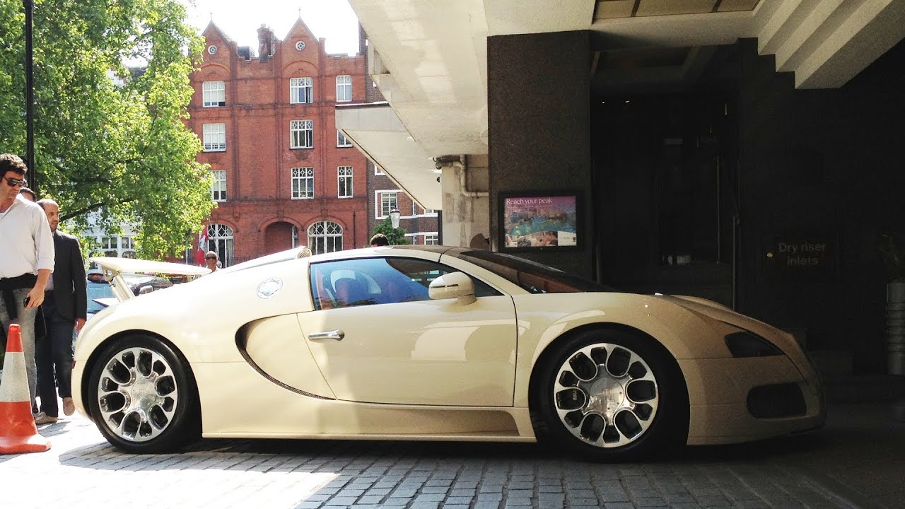 Cream Bugatti Veyron Grand Sport - YouTube