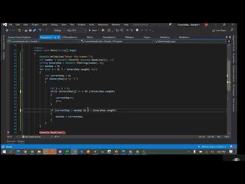C# Codility Binary Gap Problem - YouTube