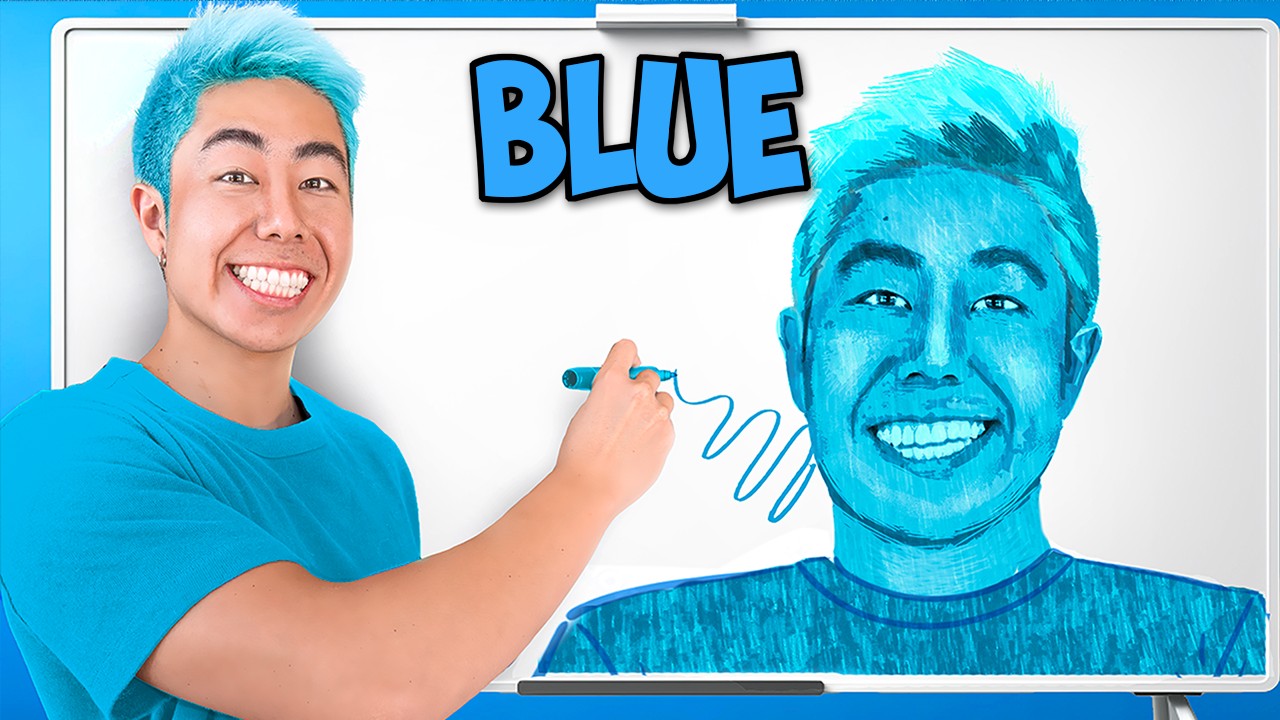 Extreme One Color Art Challenge! - YouTube