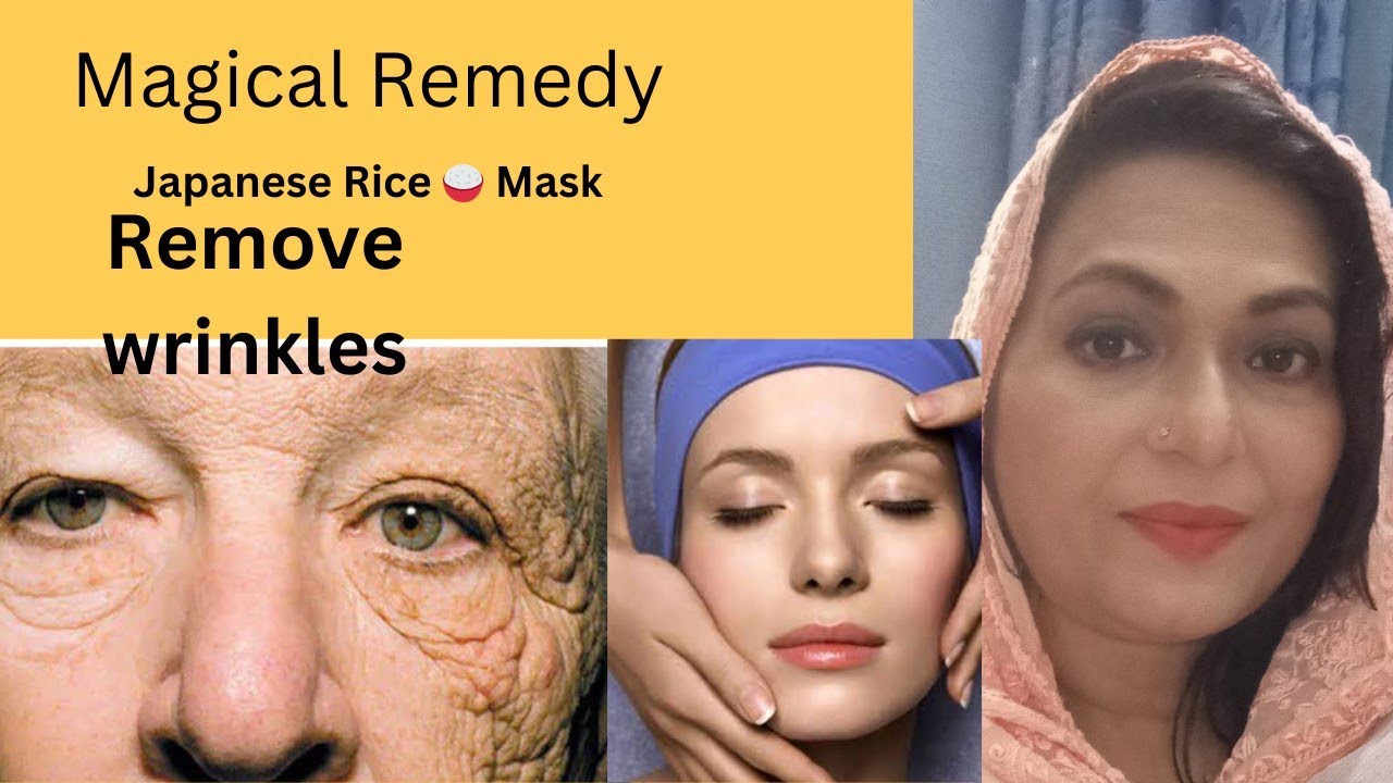 Japanese Rice Mask to Remove wrinkles | A Magic Recipe to Remove ...