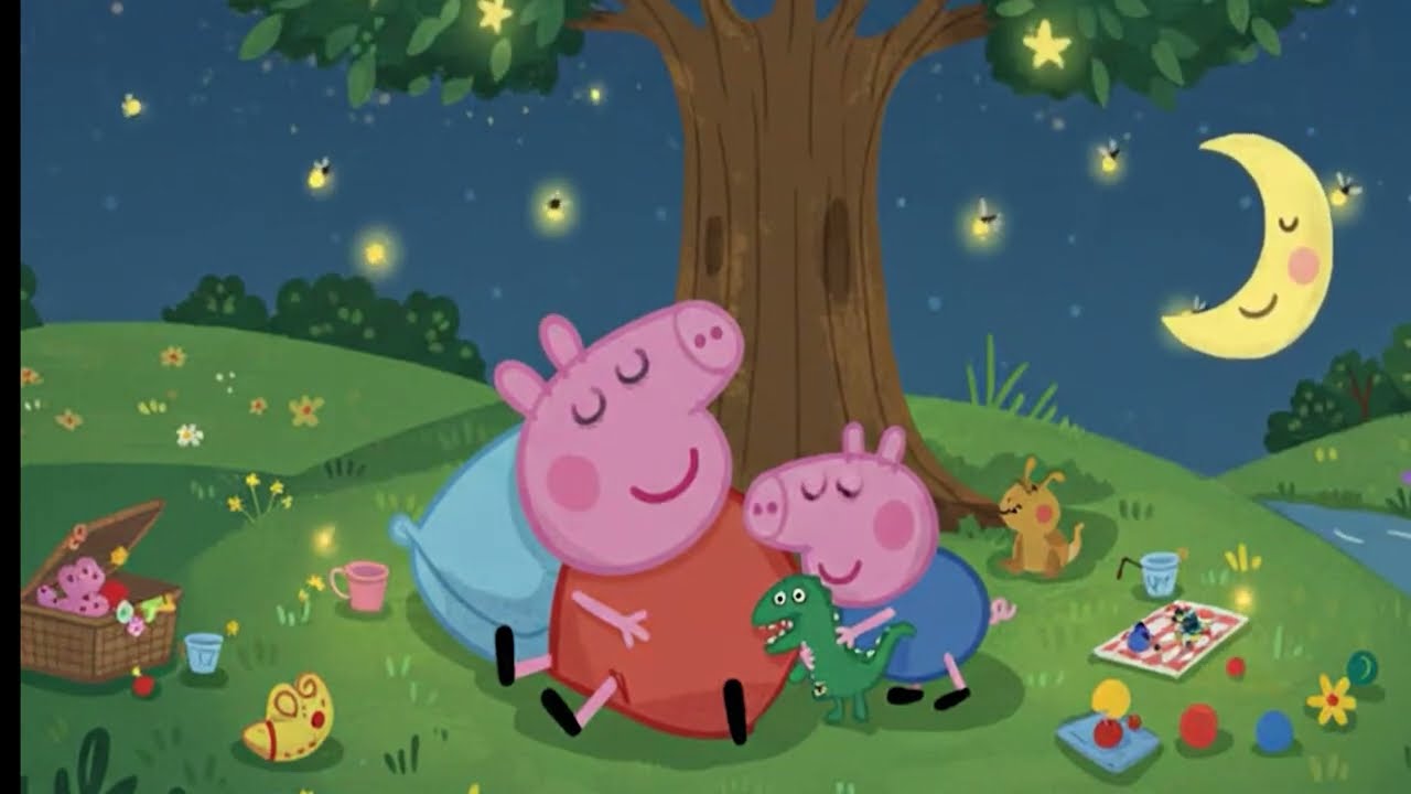 Sleepy Night with Peppa Pig - Relaxing Bedtime Story - YouTube