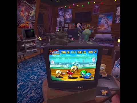 Retro console games in Age of Joy on standalone quest VR - YouTube