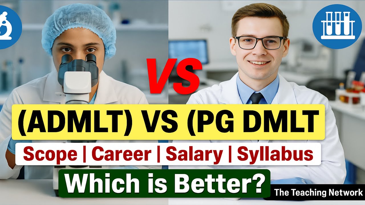 ADMLT vs PG DMLT 🔬 Scope, Salary, Career, Syllabus Comparison Which is ...