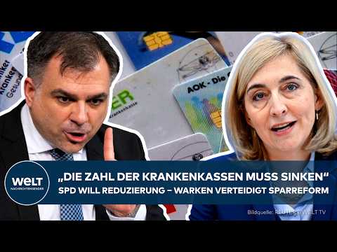 GESUNDHEITSREFORM: Pantazis fordert Reduzierung der Krankenkassen – Warken verteidigt ihren Entwurf
