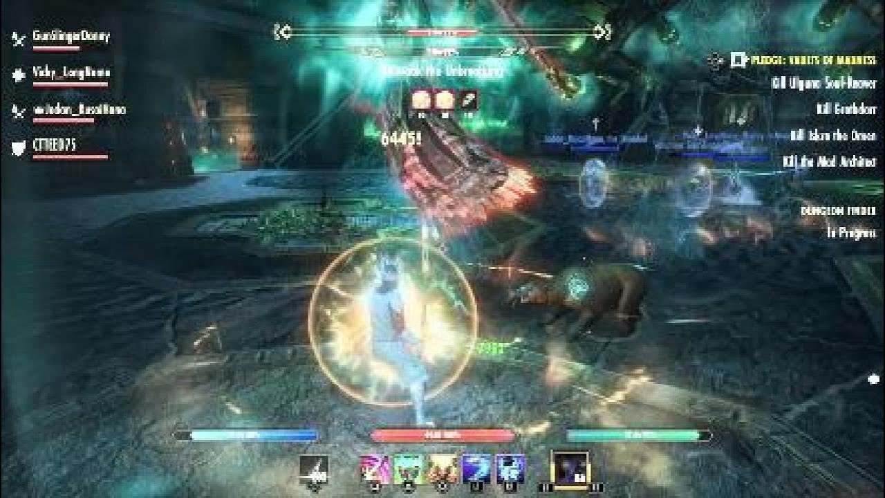 Eso Graven Deep HM Necro Tank POV - YouTube