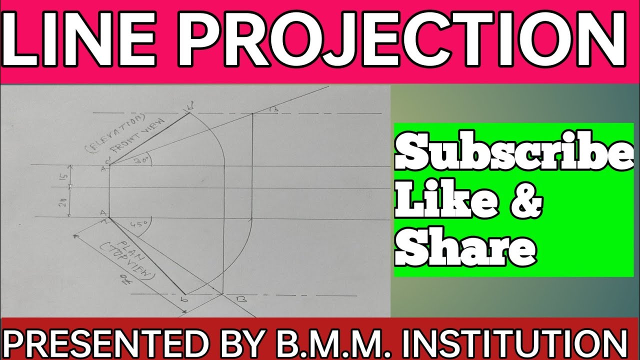 PROJECTION OF STRAIGHT LINE - YouTube