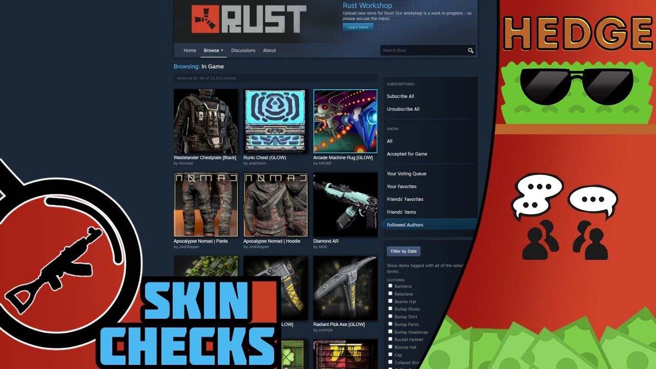 Rust Workshop Skin Checks (March 5 2024) - YouTube