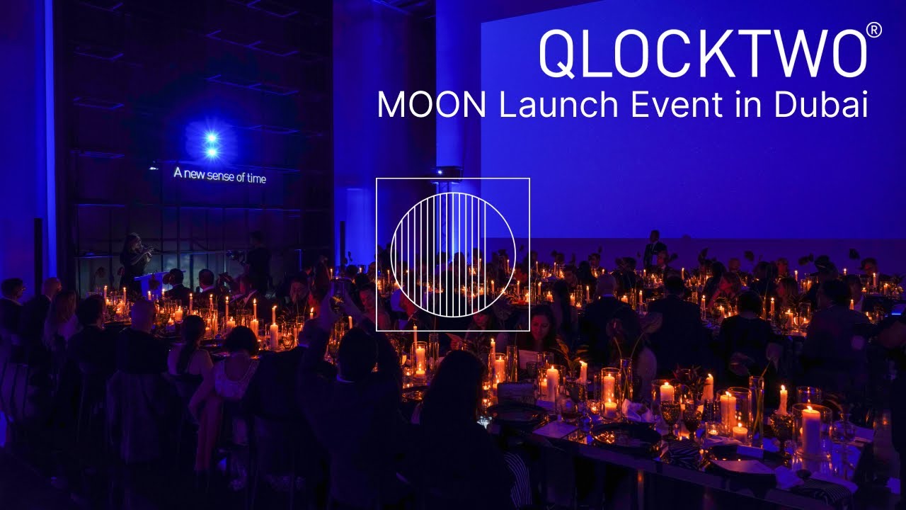 Highlights of the QLOCKTWO MOON Launch Event in Dubai #QLOCKTWO #MOON ...