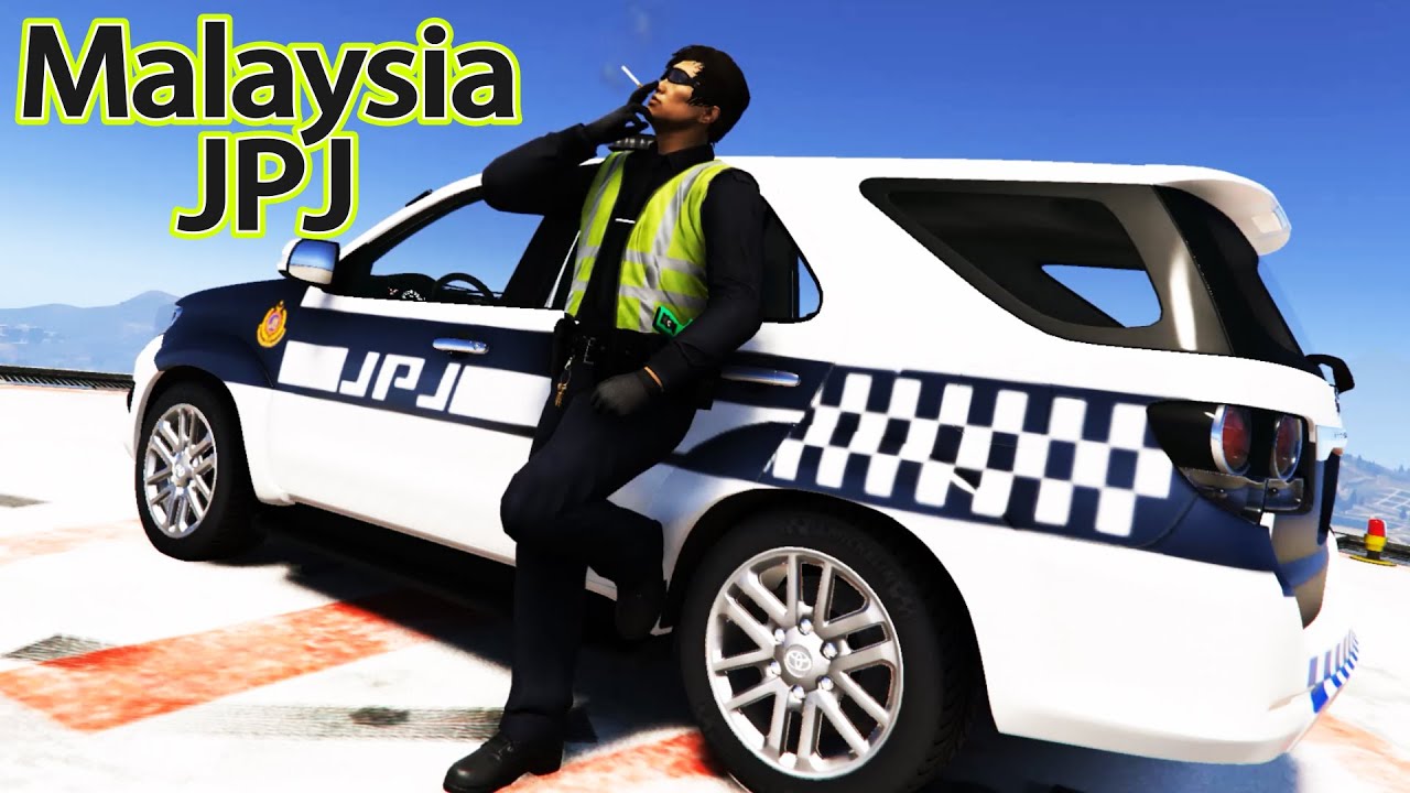 GTA5 MALAYSIA TOYOTA FORTUNER JPJ PATROL 大马Toyota Fortuner JPJ 巡逻车 ...