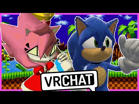 Movie Sonic Encounters Maleware Amy In VRCHAT!!