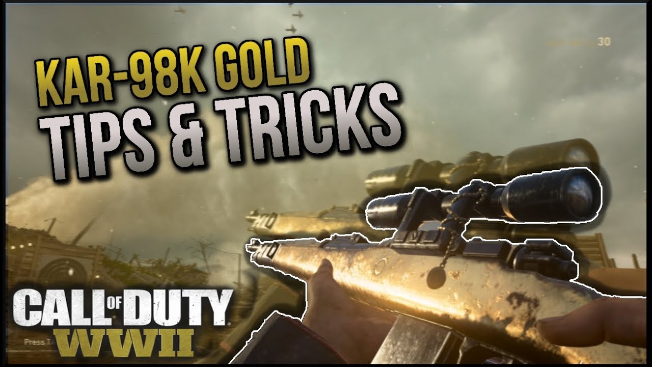 Call Of Duty WW2: Tips & Tricks to getting the KAR98K GOLD - YouTube