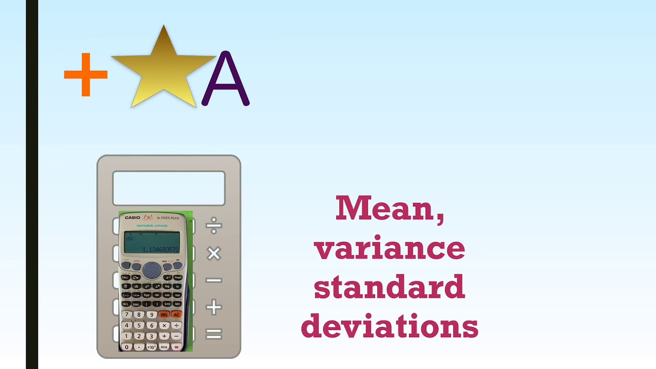 Mean, Variance & Standard Deviation using Casio FX-570ES PLUS - YouTube