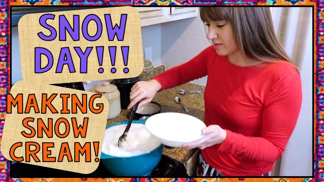 Snow Day Vlog | How to Make Snow Ice Cream | Texas Winter Storm 2021 ...