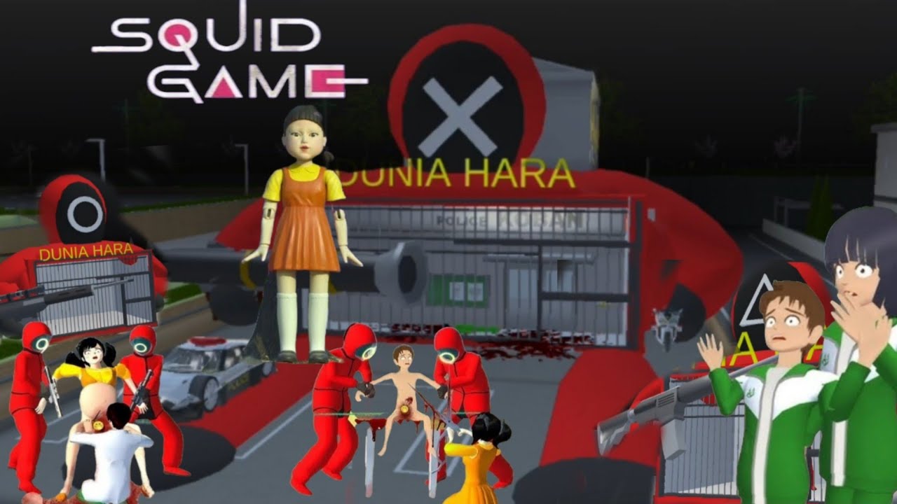 SQUID game Horror Doll Zombie Haunted MIO YUTA 😱 | SAKUR School ...