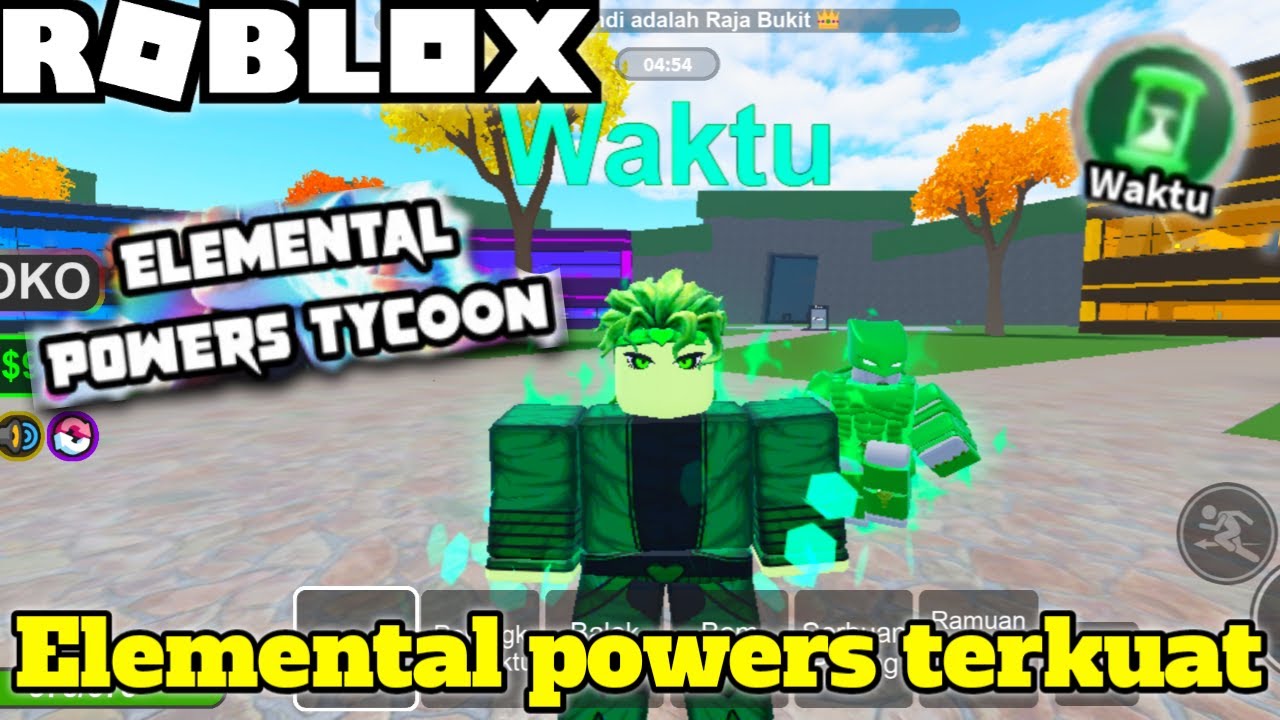 Elemental terkuat...! [ WAKTU ] - Roblox : Elemental Powers Tycoon - YouTube