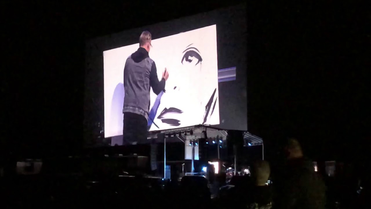 Eric Samuel Timm painting #TobyMacDriveInTheatreTour PA 2020 - YouTube