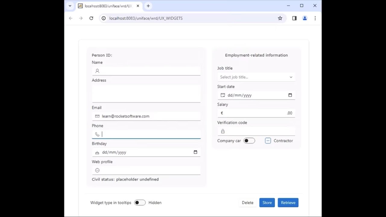 Uniface UX & UX Interface - YouTube