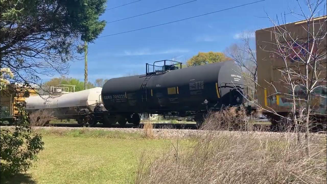 CSX I038 Double Stack Train meets CSX Manifest Train in a Train meet - YouTube