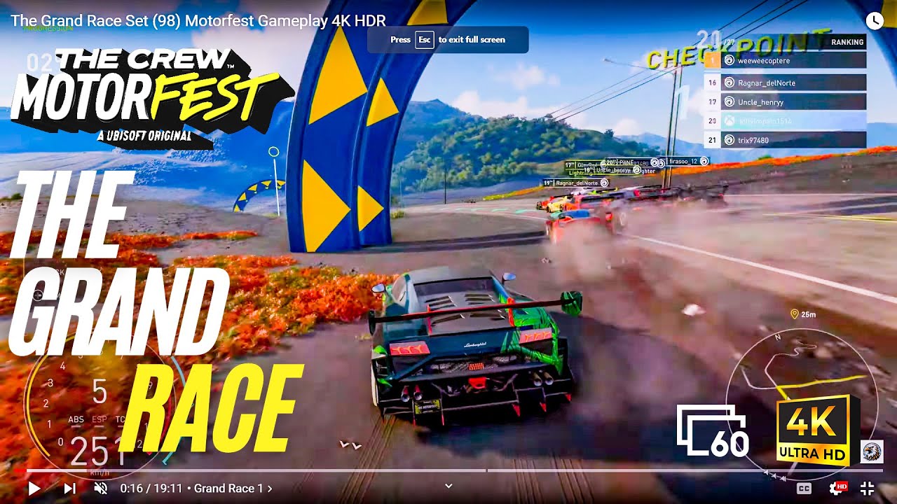 The Grand Race Set (98) Motorfest Gameplay 4K HDR - YouTube