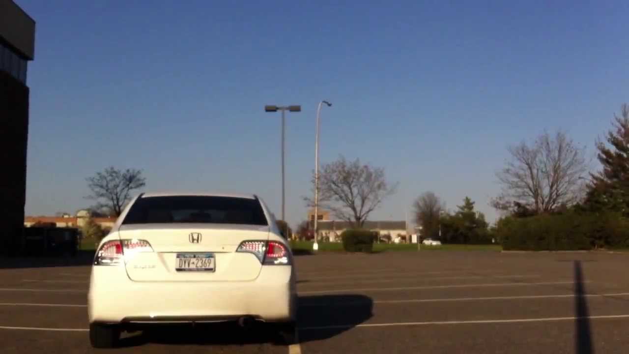 2006 civic ex r18 one cat. Slp loudmouth exhaust - YouTube