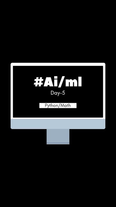 Day-5 of learning ai/ml #ai #ml #learning #coding #python #day #math #ezsnippet #consistency ...