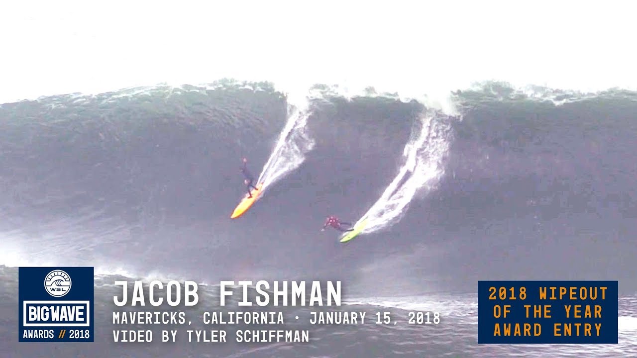 Jacob Fishman at Mavericks - 2018 Wipeout of the Year Award Entry - WSL ...
