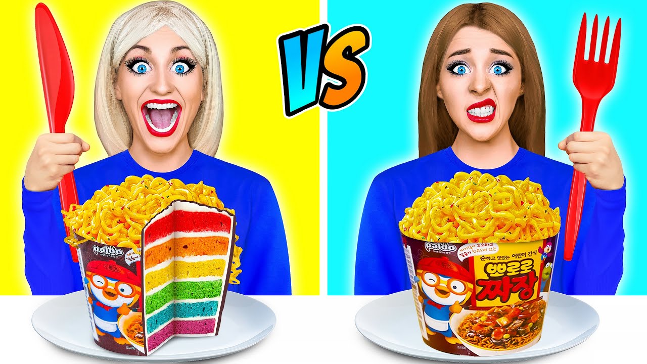 Cake vs Real Food Challenge #2 | Eating Only Cakes Look Like Everyday ...