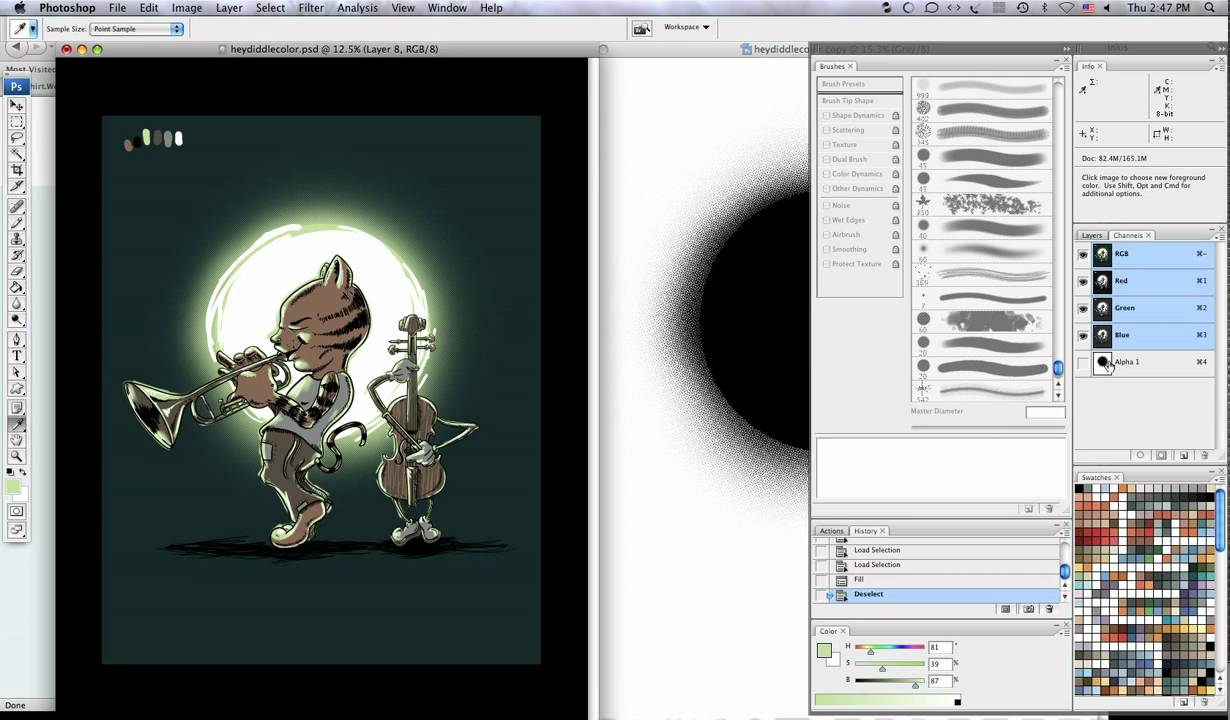 Tutorial: creating halftones for t-shirts - YouTube