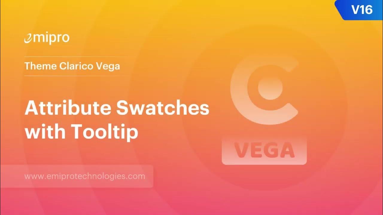 Attribute Swatches With Tooltip | Clarico Vega V16 - YouTube