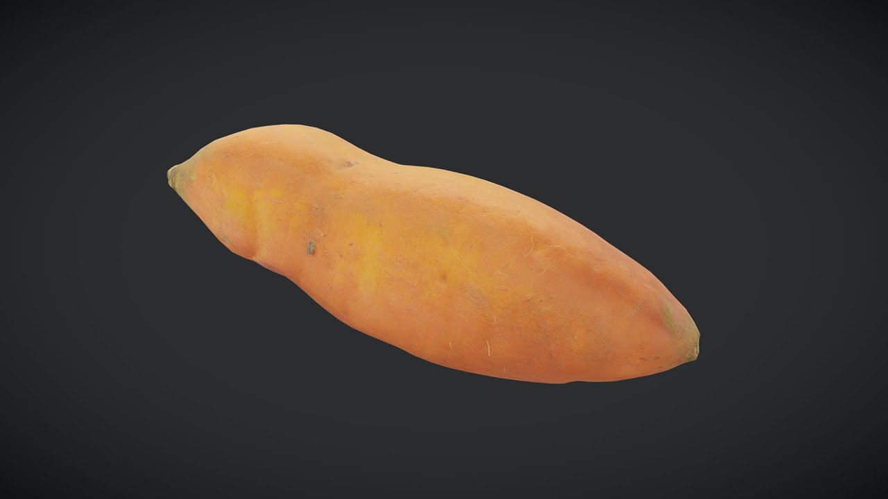 🔹 Sweet Potato 🍠 – Low Poly PBR 3D Model - YouTube
