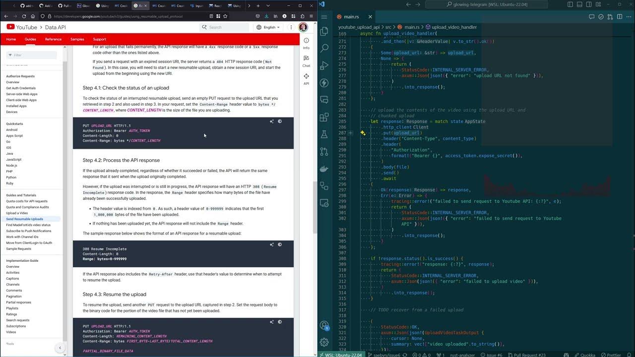 Rust APIs + React-admin | Glowing Telegram Project | Chill Sunday Morning Coding - Episode 65 ...