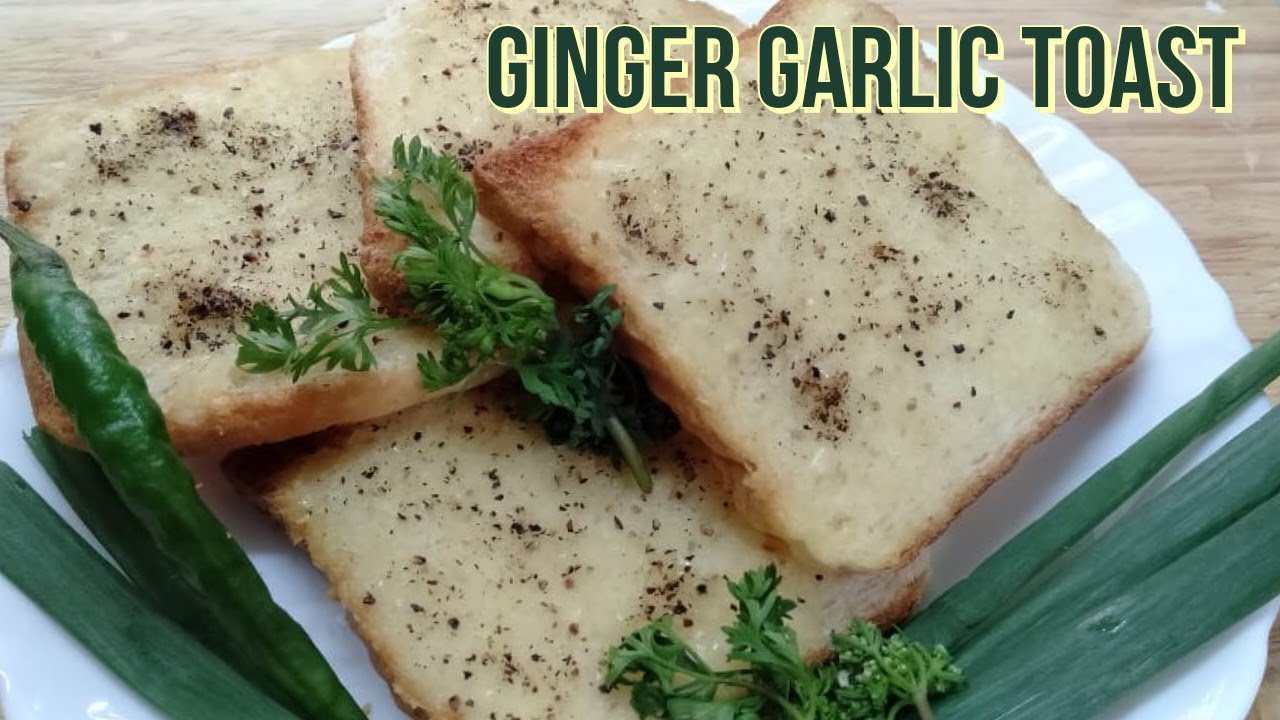 Instant Ginger Garlic Bread Toast #breadrecipe #breakfast #indianfood ...