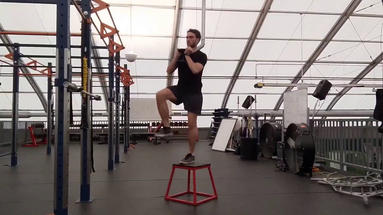 Dumbbell Goblet Side Box Step-Up: Fás Movement Training - YouTube