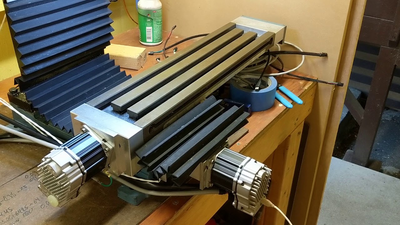 Clearpath servos on the mini mill - YouTube