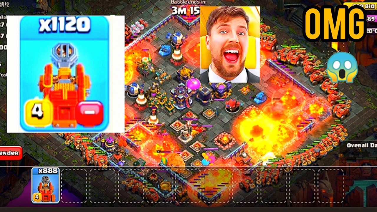1 M.O.M.M.A super BOMB vs all level defence including town hall ...