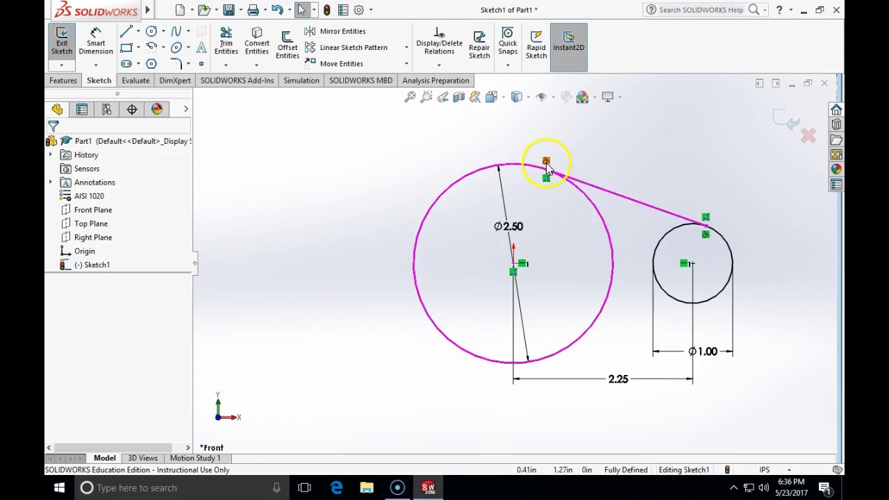 Solidworks Introduction To Sketching Making Tangent Flange YouTube solidworks-introduction-to-sketching-making-tangent-flange-youtube