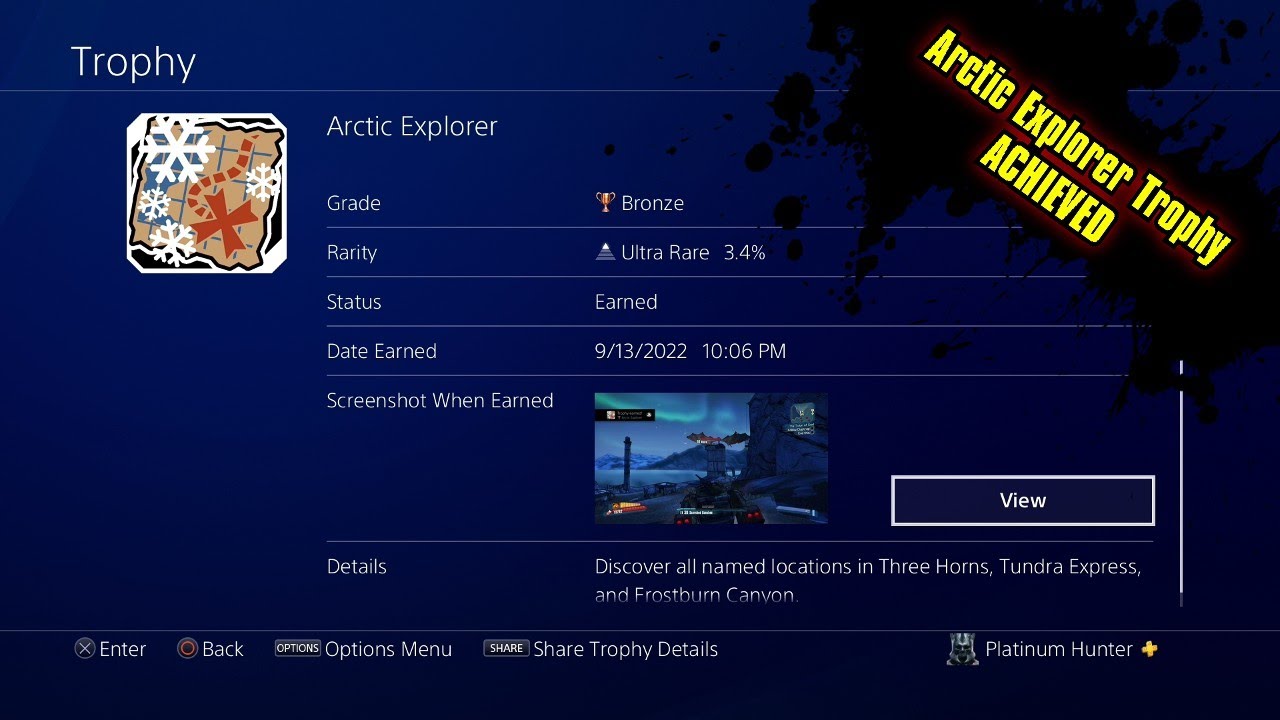 Borderlands 2 Arctic Explorer Trophy Guide Walkthrough - YouTube